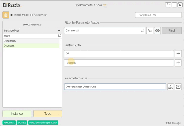 OneParameter - DiRoots.One.Releases