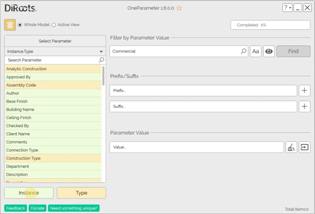 OneParameter - DiRoots.One.Releases