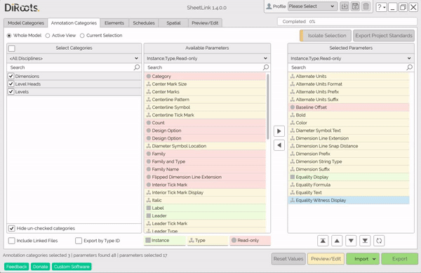 Annotation Categories - DiRoots.One.Releases